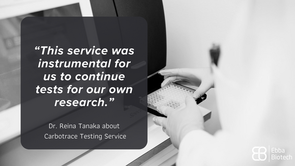 Dr. Reina Tanaka about Carbotrace Testing Service – Ebba Biotech AB